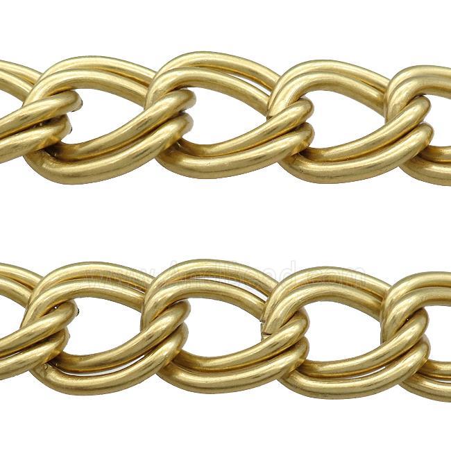 Aluminium Chain Double Matte Gold Plated, approx 25-30mm (CH10826 ...