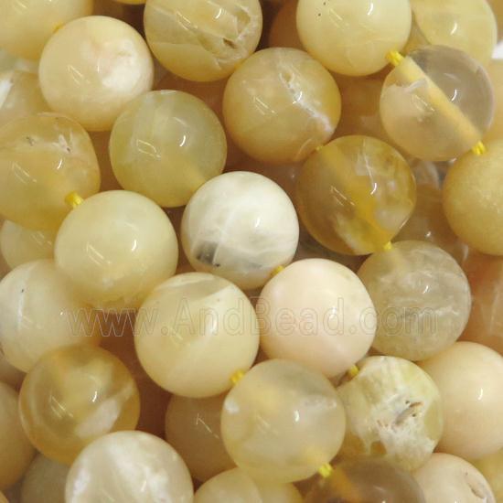round yellow Opal Jasper beads, approx 8mm dia (GMLB2139-8MM) - AndBead.com